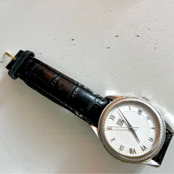 Movado | Accessories | Esq Swiss Men Watch Leather Band | Poshmark